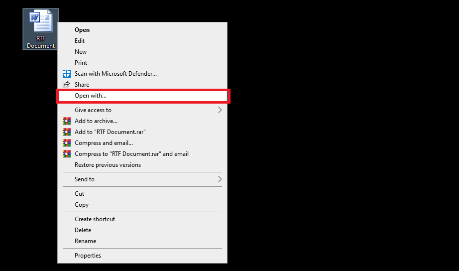 How To Open RTF Files In Windows 10 Open Convert RTF Files